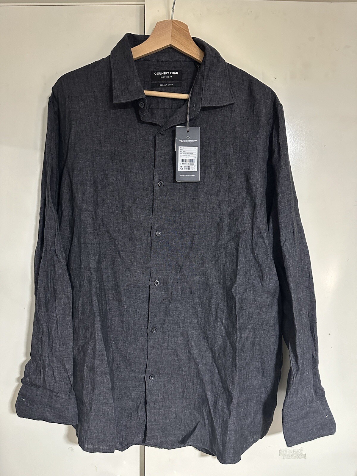 Country Road Men’s Linen Shirt L BNWT RRP $149 | eBay