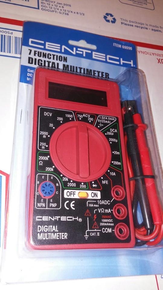 ~NEW~ CEN-TECH 7 Function Digital Multimeter Meter NEW | eBay
