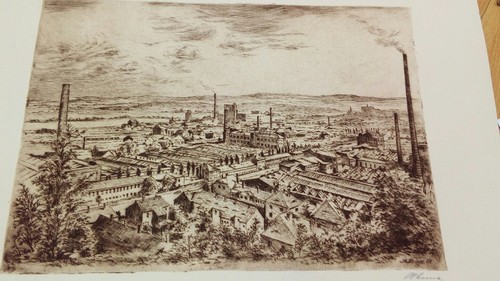 Arthur Hennes Radierung Industrieanlage 1937 | eBay.de