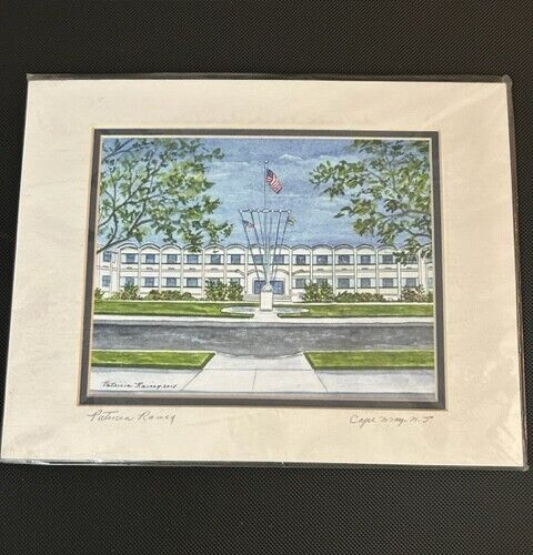 Patricia Rainey Watercolor Print Signed DBL Matted Cape May NJ 2015 | eBay