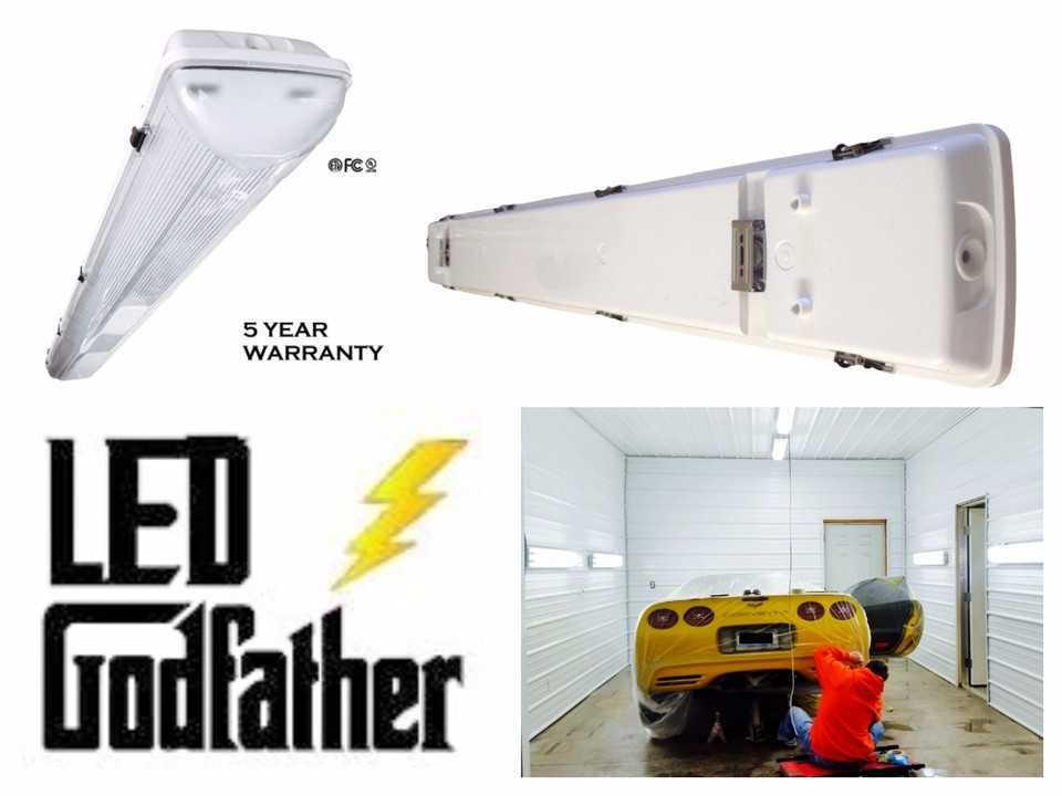 Paint / Spray Booth LED Light Fixture 4' Two Lamp commercial grade ...