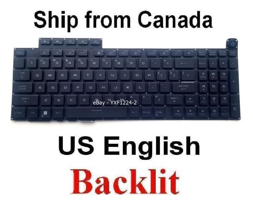 Keyboard for ASUS G814 G814J 0KNR0-691FUS00 - US English - Per-Key RGB ...