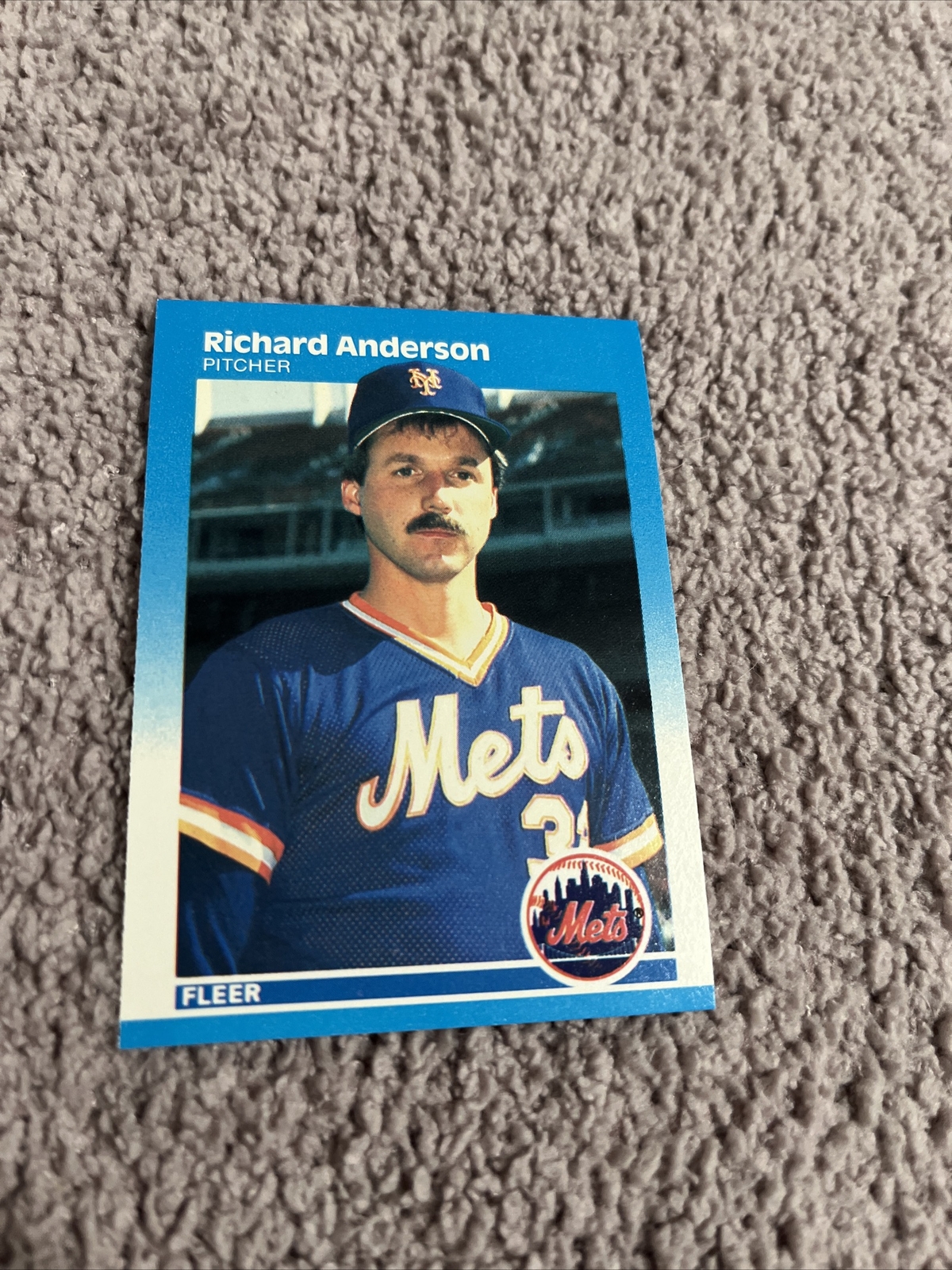 1987 Fleer Richard Anderson Rookie New York Mets #2 Baseball Card | eBay
