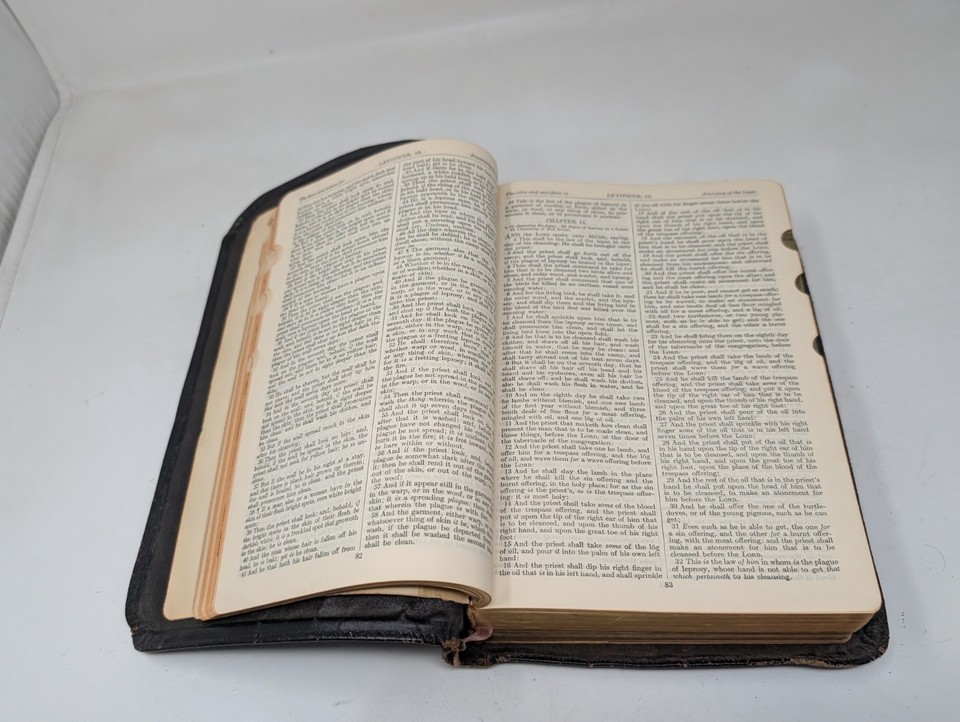 1941 The Illuminated Bible KJV King James Indexed Concordance Columbia ...