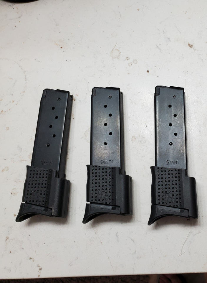 Lot of 3 ProMag 10-round magazines chambered in 9mm. Ruger LC9, LC9s ...