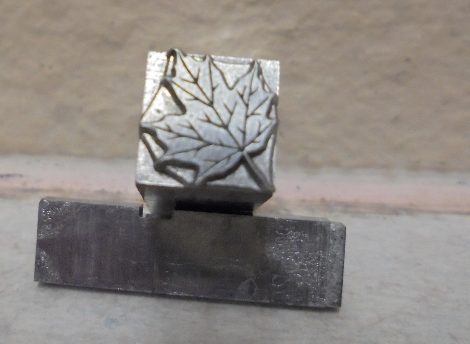 Letterpress Press Printing Block Dingbat Maple Leaf | eBay
