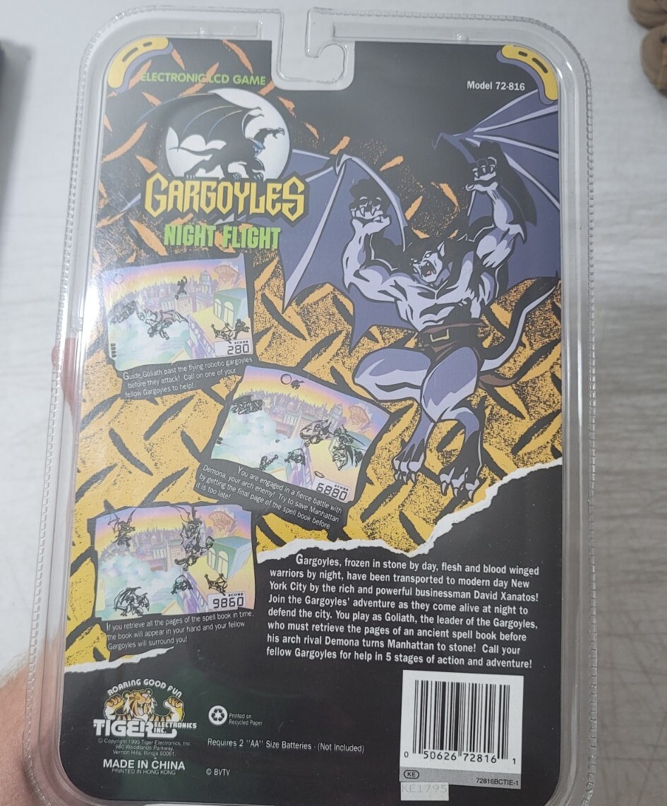 Tiger Electronics LCD GAME 1995 Gargoyles Disney Afternoon Sealed Mint ...
