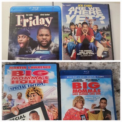 Ice Cube & Martin Lawrence 4 Movie LOT: Blu-ray & DVD Friday & Big ...