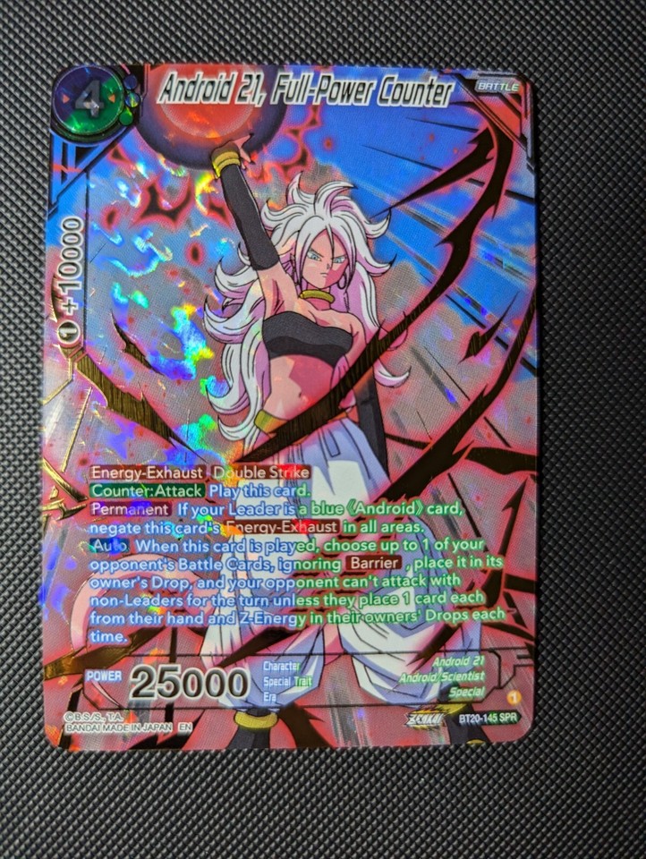 Dragon Ball Super CCG Android 21 Full-Power Counter SPR BT20-145 Power ...