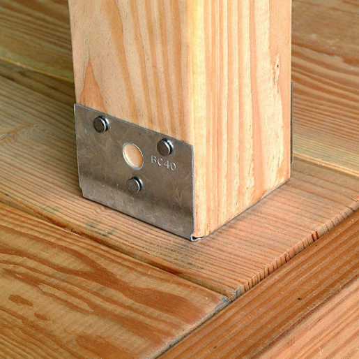 Simpson Strong-Tie BC40 Galvanized Post Base – Fits 4x Nominal Lumber ...