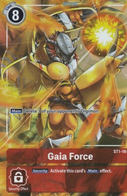HOLO/FOIL 2021 BANDAI DIGIMON CARD GAME - GAIA FORCE ST1-16 U - RED ...