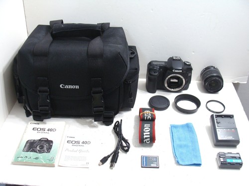 Canon DS126171 EOS 40D 10.1MP Digital SLR Camera + 18-55mm EF-S Lens | eBay