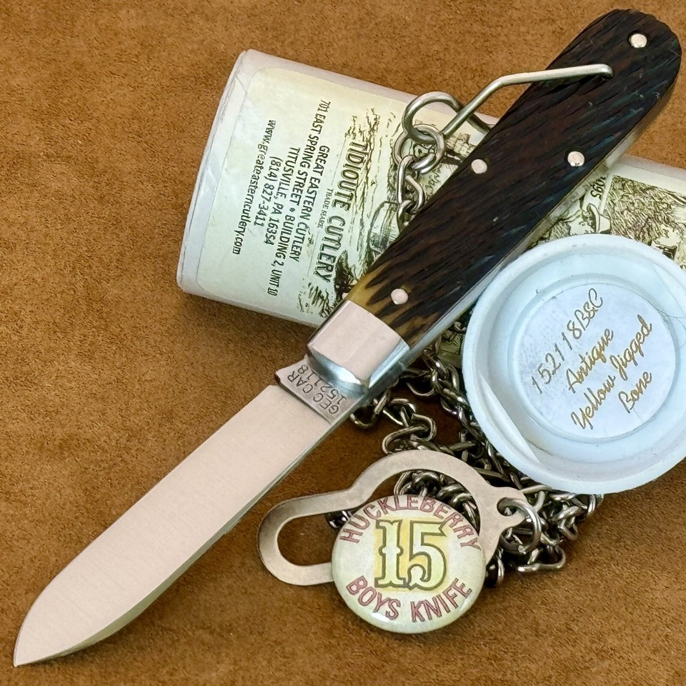 Great Eastern Cutlery GEC Tidioute 15 Bone Huckleberry Boys Knife ...