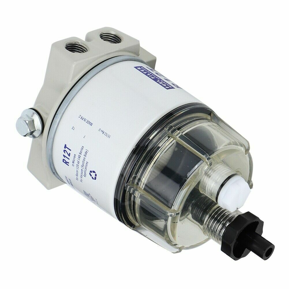 Water Separator Fuel Filter R12 R12T R12P Assembly with Fittings Fit ...