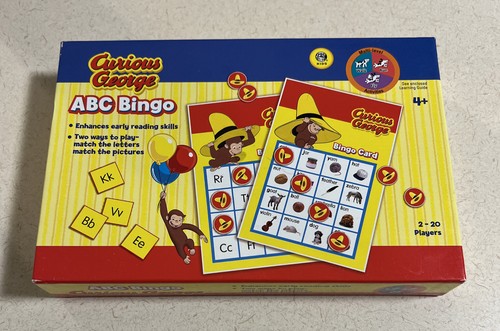 Curious George - ABC Bingo - RoseArt - NEW! Sealed! | eBay