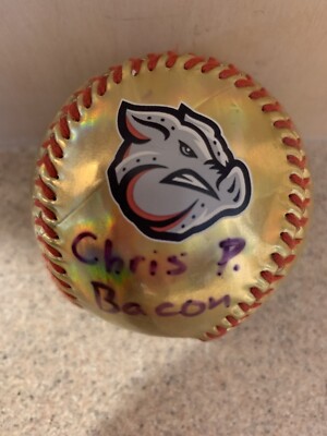 Lehigh Valley IronPigs (Phillies) Gold Autographed Baseball - New | eBay