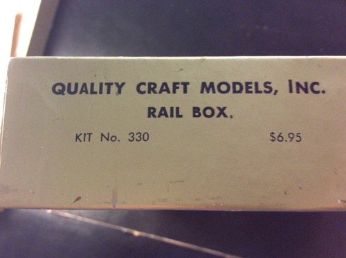 Started Quality Craft Models Railbox Nationwide Boxcar Pool kit #330 | eBay