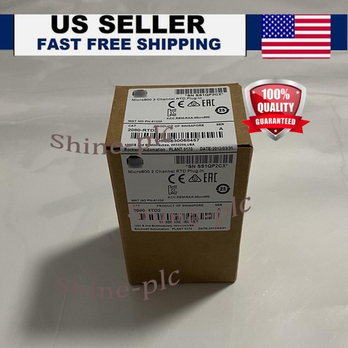 New 2080-RTD2 2annel Resistance Thermometer Micro800 Plug-in Module # ...
