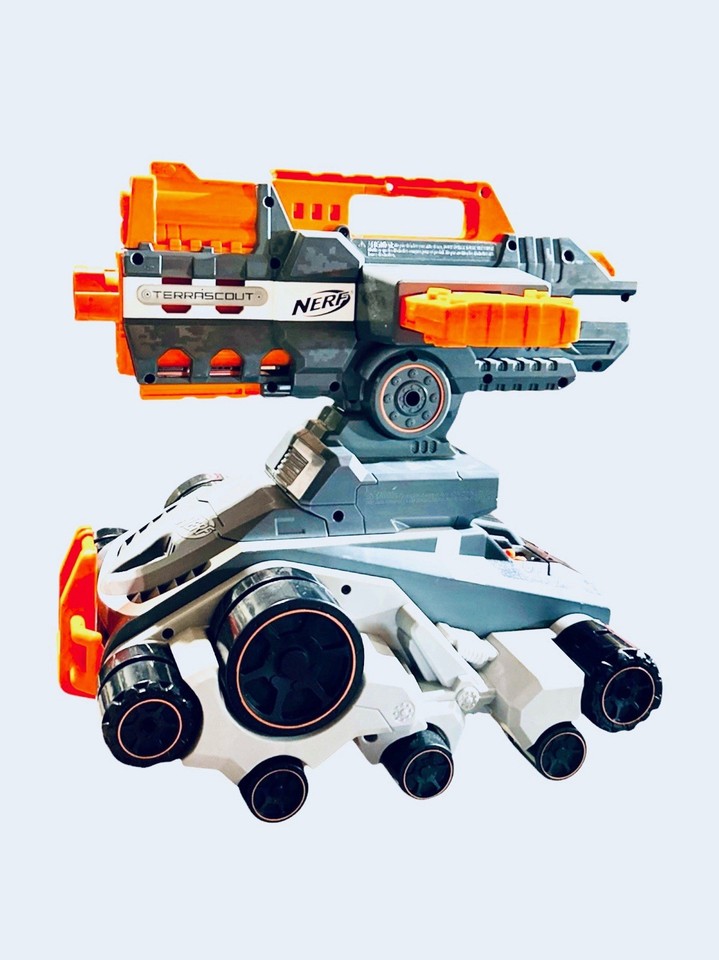 Nerf N-Strike TerraScout RC Remote Drone Elite Tank For Parts Untested ...