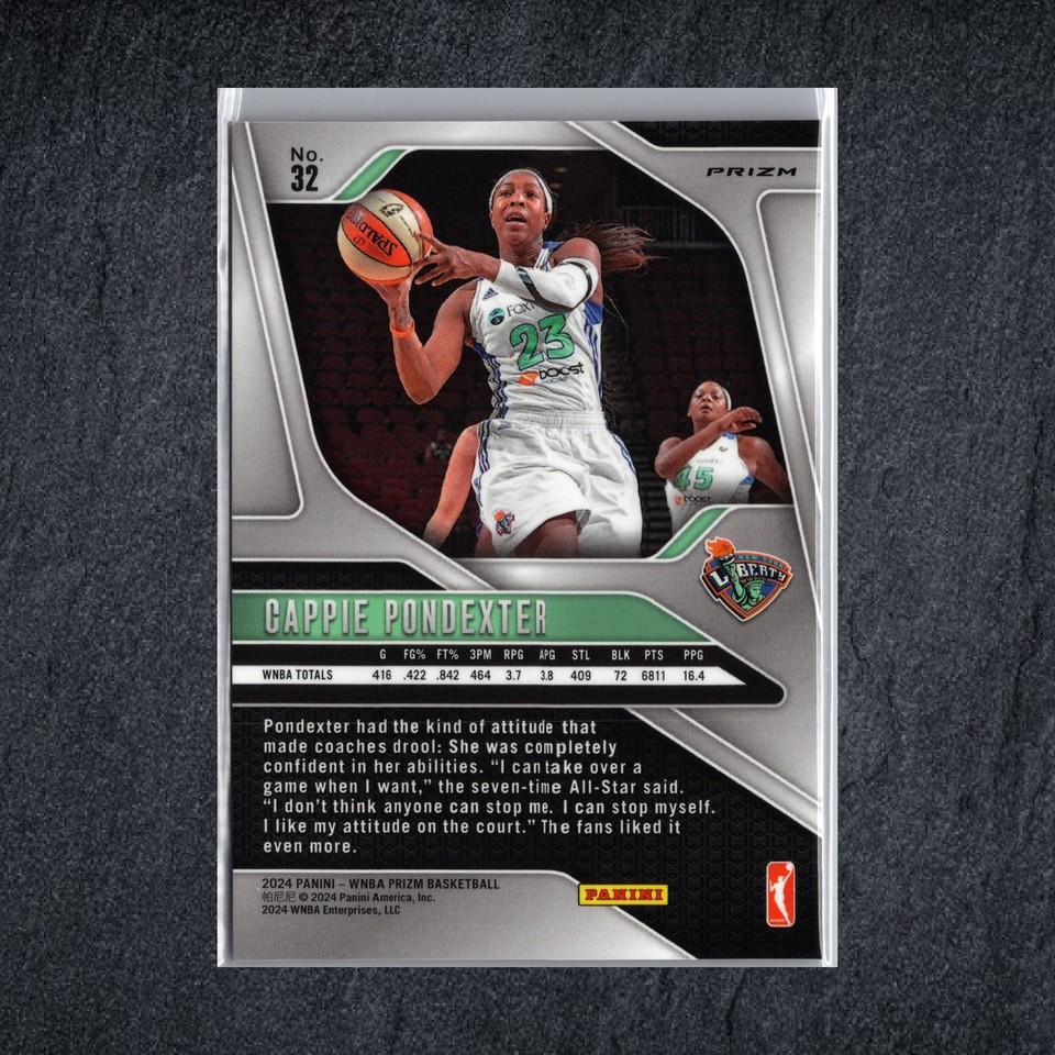 Cappie Pondexter 2024 Panini WNBA Prizm Blue Velocity #32 Liberty | eBay