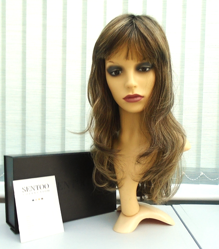 Pre loved pre owned Sentoo Collection mono top @ 22" long wavy wig ...