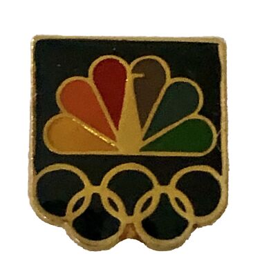 NBC Peacock Olympic Lapel Pin Vtg Sports Network Advertising | eBay