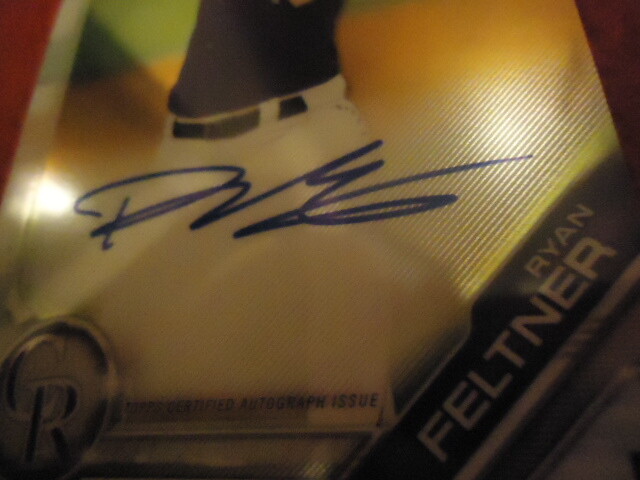 2019 Bowman Chrome Ryan Feltner Colorado Rockies 1st Bowman Autograph ...
