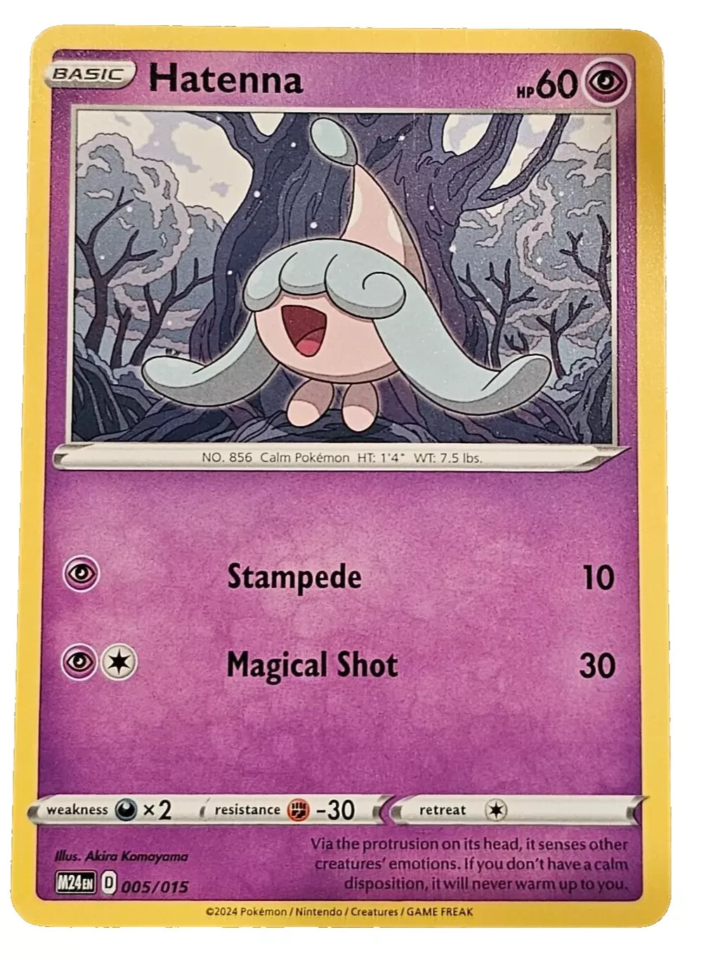 Hatenna - New 2025 McDonalds Pokémon Dragon Discovery Card 005/015 | eBay