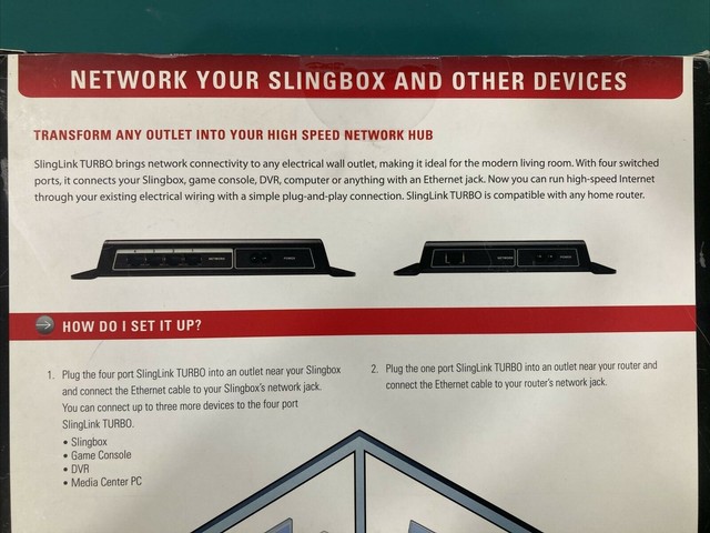 Sling Media Slinglink Turbo 4 Port Kit Sl200 100 for sale online | eBay