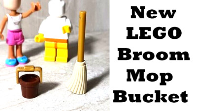 New LEGO Mop bucket Broom Swish Corn Whisk Wood Barn Floor Gold Handles ...