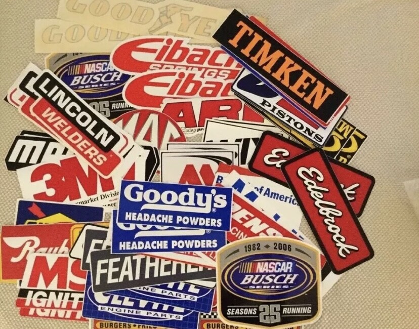 NASCAR Busch Series Original Team Decal Contingency Set Decals 2005 ...