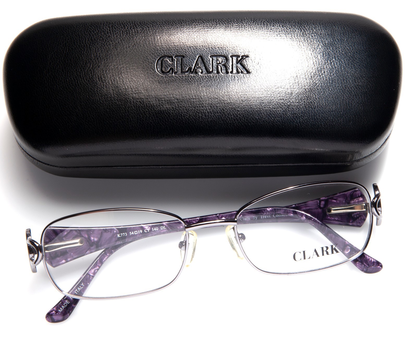 CLARK TREVI COLISEUM K773 C1 SILVER EYEGLASSES FRAME 54-19-140 B33mm ...