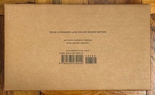 PRESIDENT BARACK OBAMA A PROMISED LAND LIMITED SIGNED EDITION FACTORY ...