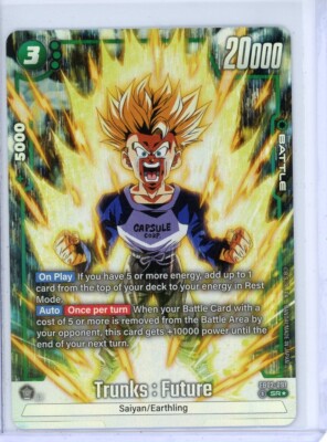 TRUNKS:FUTURE DBS:Fusion World Blazing Aura ALT ART FB02-091 SR FOIL | eBay