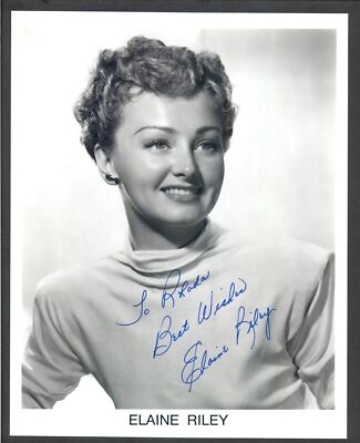 Elaine Riley - Signed Vintage Celebrity Autograph Photo - Highway ...