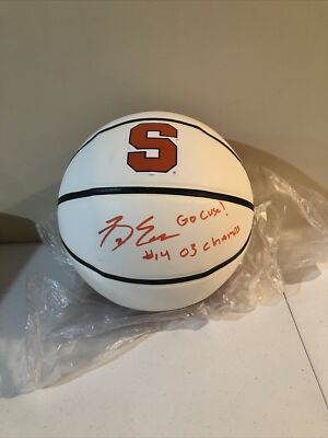 SYRACUSE ORANGE- BILLY EDELIN SIGNED AUTOGRAPH LOGO BASKETBALL COA 03 ...