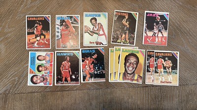 1975 Topps Basketball Lot Partial Set of 228 total/177 diff. 50% of set ...