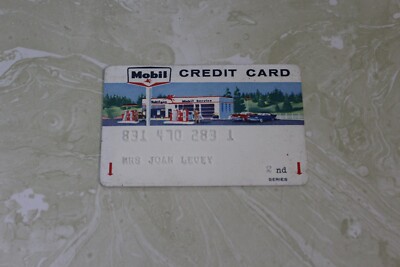 VTG. CREDIT CARD FROM MOBIL OIL COMPANY | eBay