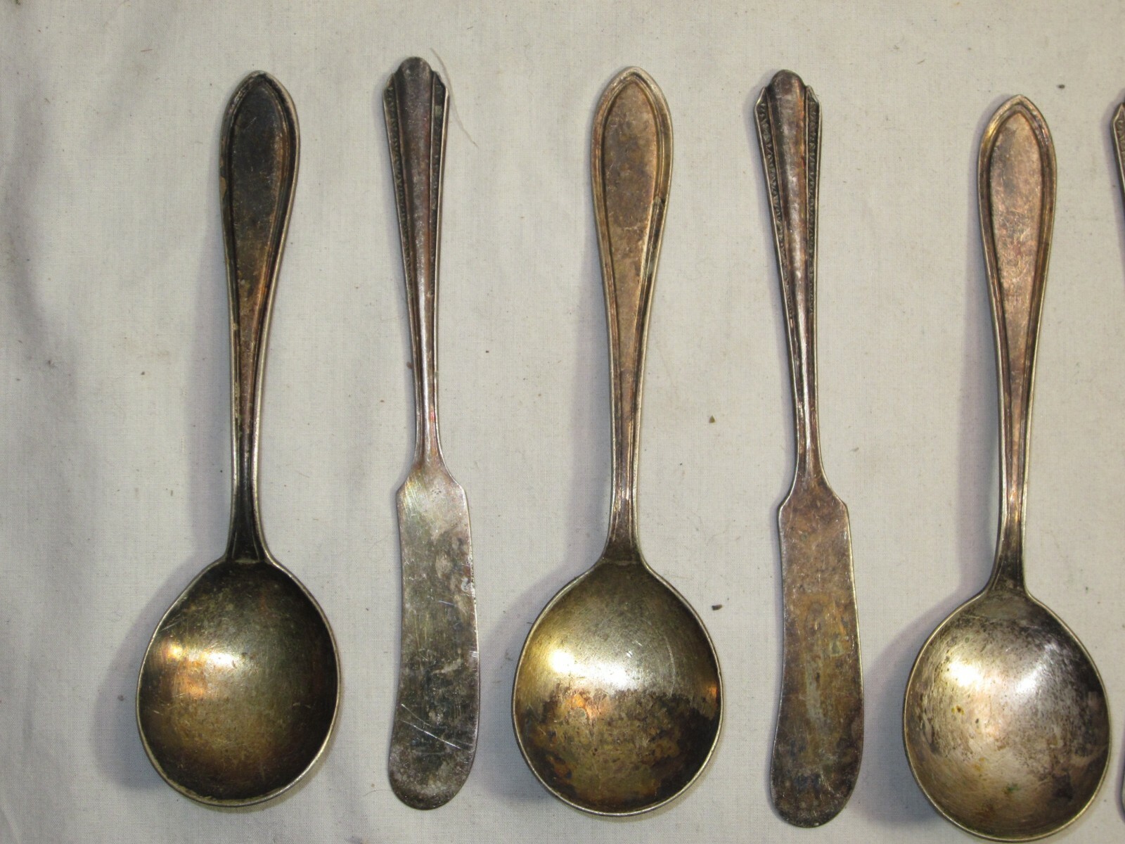 vintage antique VICTOR S. CO. A1 OVERLAY IS spoons spoon knife ...