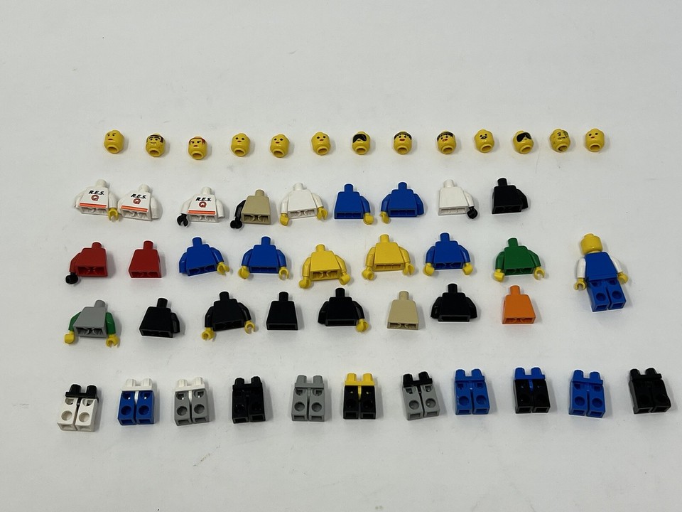 VTG Lego Minifigure Lot Torsos Leg Heads Star Wars Islander Pirate ...