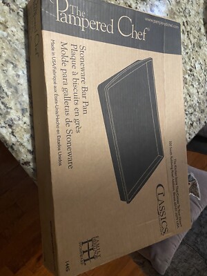 Pampered Chef #1445 Stoneware Bar Pan NIDB 15.5 x 10 Classic Collection ...