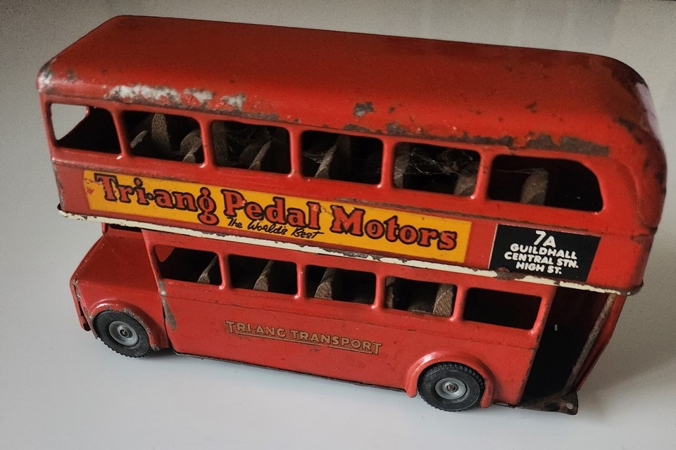 Triang Minic Routemaster Tri-ang Motors Pedigree Pram Double Decker Bus ...