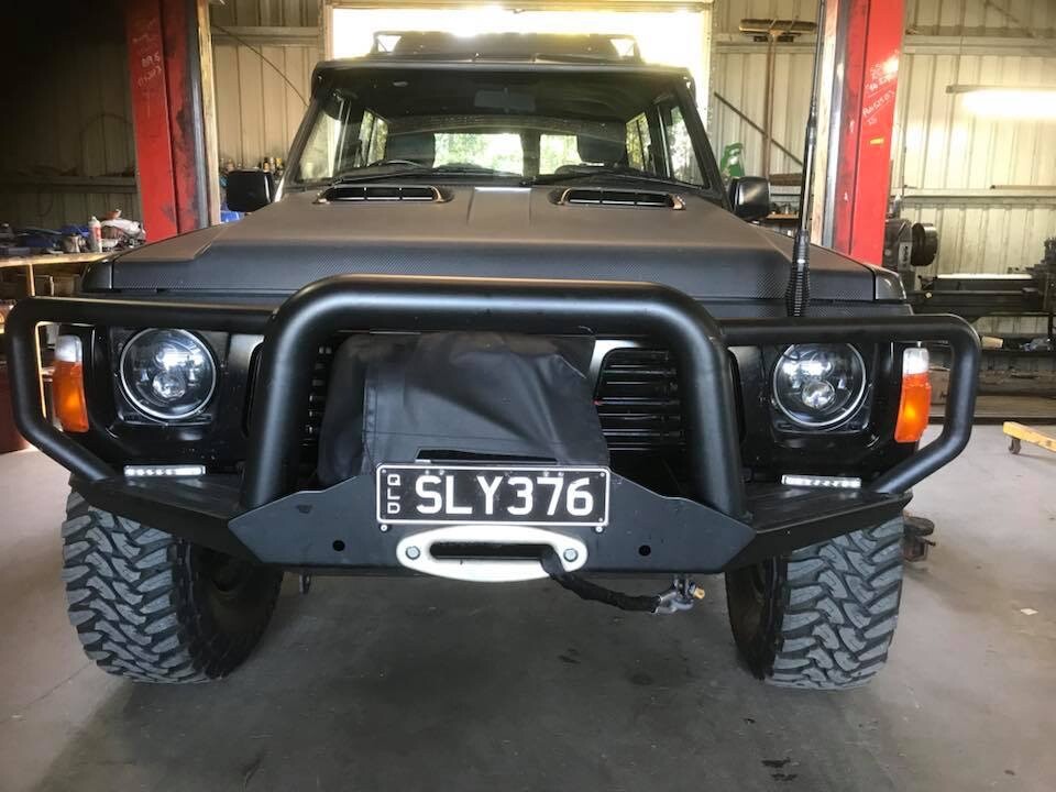 JTX 7" LED Headlights Plain Black without Halo MG MGA MGB Midget GT | eBay