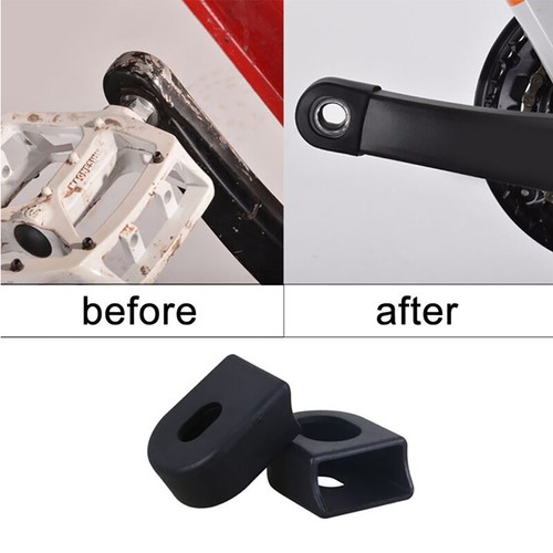 2pc Crank Arm Protector Black Cover Guard For Shimano/SRAM/FSA MTB Bike ...