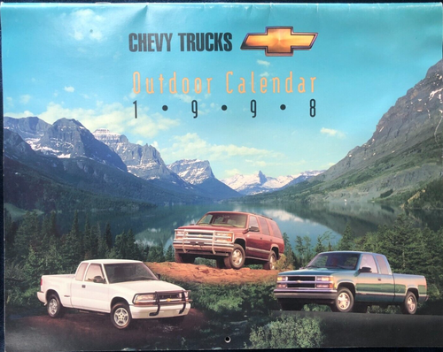 1998 Chevy Trucks Outdoor Wall Calendar Skiing/Fishing/Biking/Canoeing ...