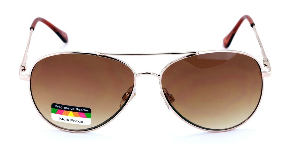 Aviator Progressive No Line Reading Glasses Tri-Focal Reader Outdoor ...