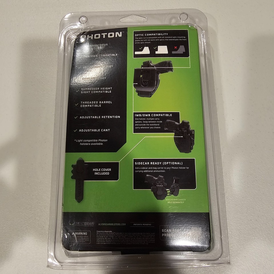 *Brand New* Alien Gear Photon Holster Glock 43/43X/43MOS Non Light ...