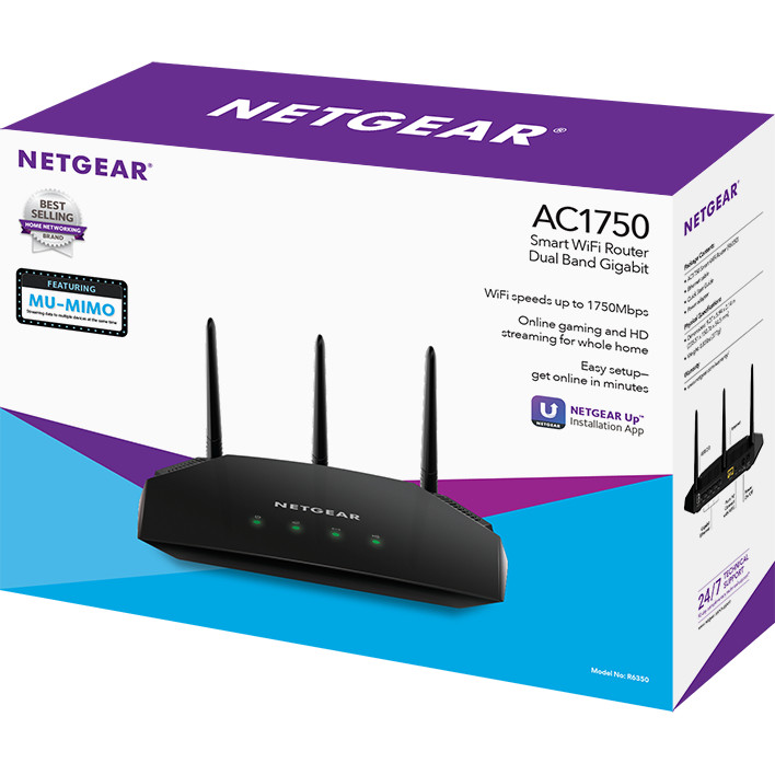 Netgear R6350 AC1750 Smart WiFi Router, 802.11 AC Dual Band Gigabit | eBay