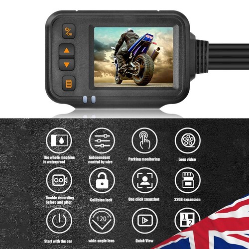 Motorcycle Driving Recorder HD 1080P IP65 Waterproof Dash Cam ...