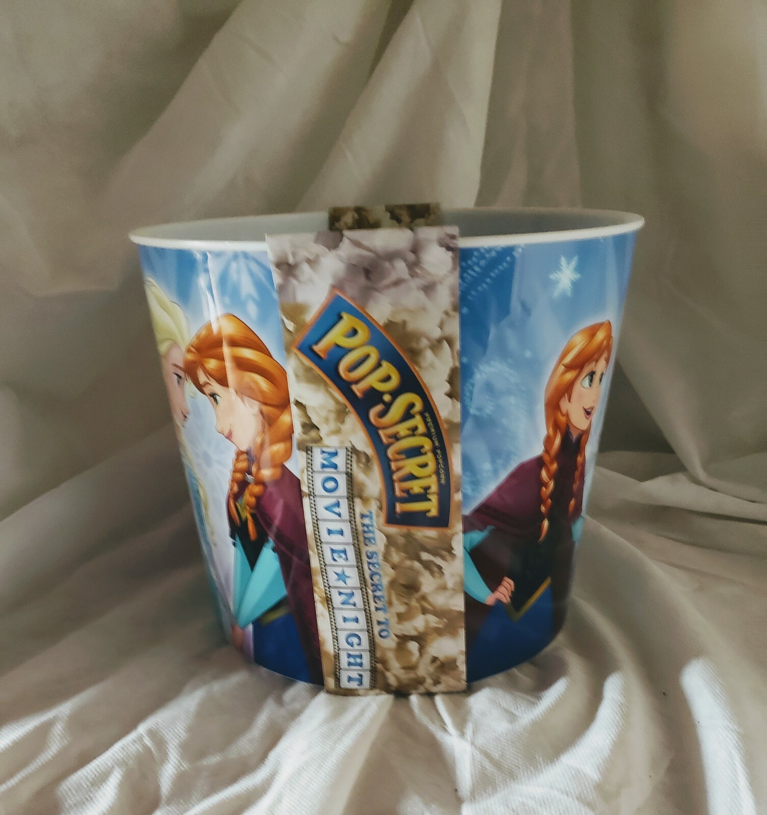 DISNEY FROZEN Pop Secret plastic POPCORN Buckets, Pick 1: Elsa/Anna or ...